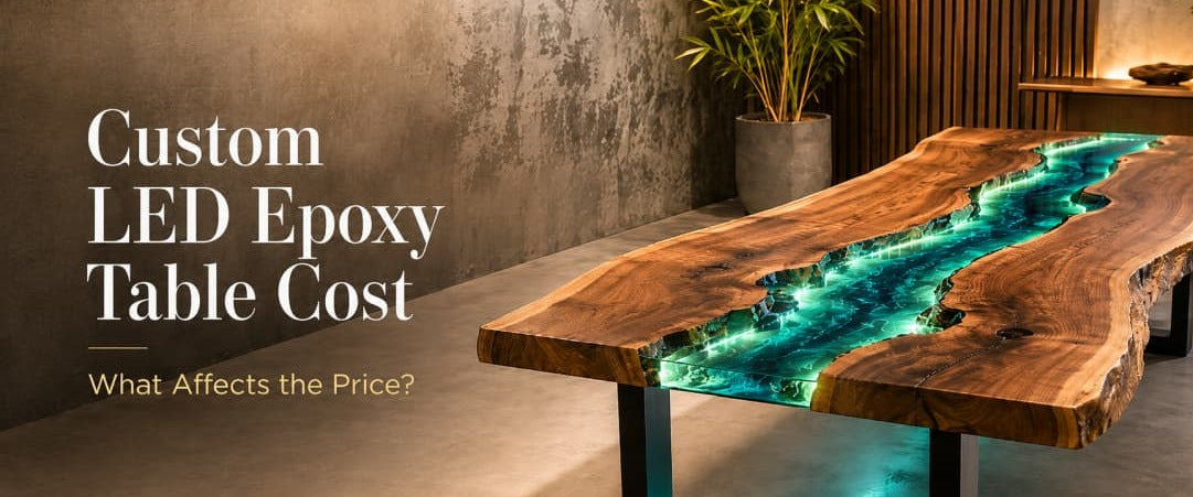 Custom LED Epoxy Table Cost: What Affects the Price? — Worldcustomtable
